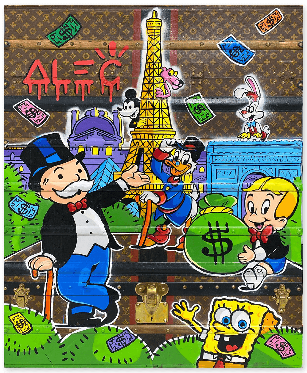 $ Team and Characters with Paris Building Trunk - Alec Monopoly - Eden ...