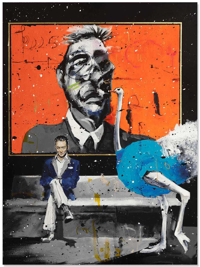 Vincent and the Blue Ostrich - Angelo Accardi - Eden House of Art